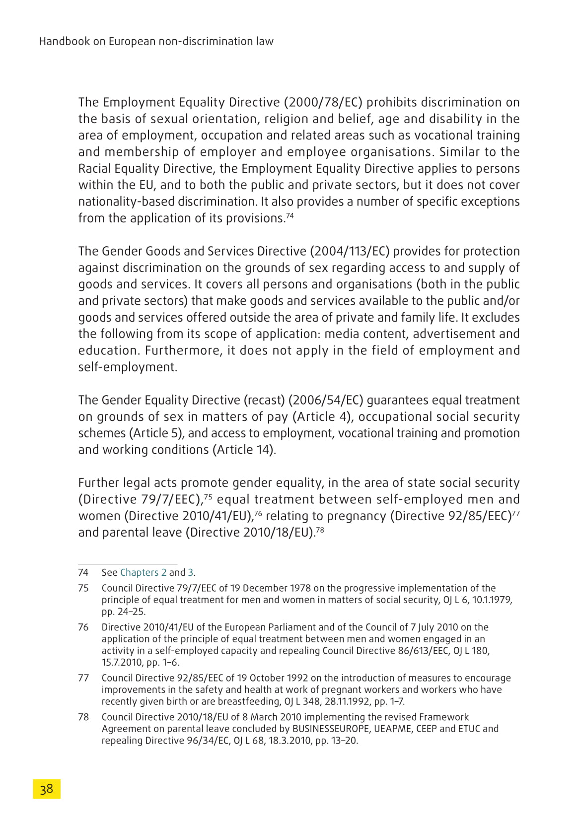 Handbook on European non-discrimination law (page 38)